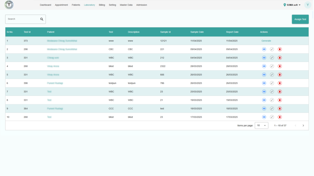 Lab Management System in India | Ektos Health HMIS Software